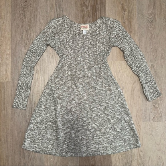 Coca Cola | Dresses | Vintage 996 Gray Cocacola Long Sleeve Dress ...